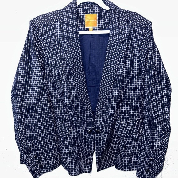 Modcloth | Jackets & Coats | Modcloth Classic Navy Blue Blazer W White ...